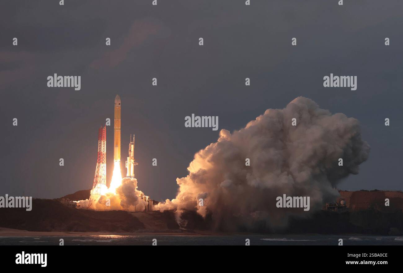 H3 rocket (H3 Launch Vehicle) F5 launches from the Tanegashima Space ...