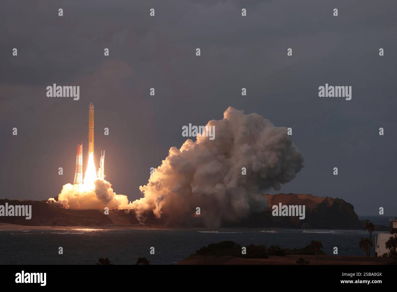 H3 rocket (H3 Launch Vehicle) F5 launches from the Tanegashima Space ...