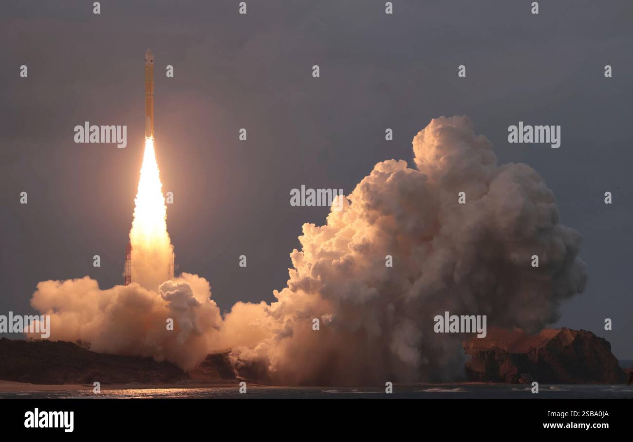 H3 rocket (H3 Launch Vehicle) F5 launches from the Tanegashima Space ...