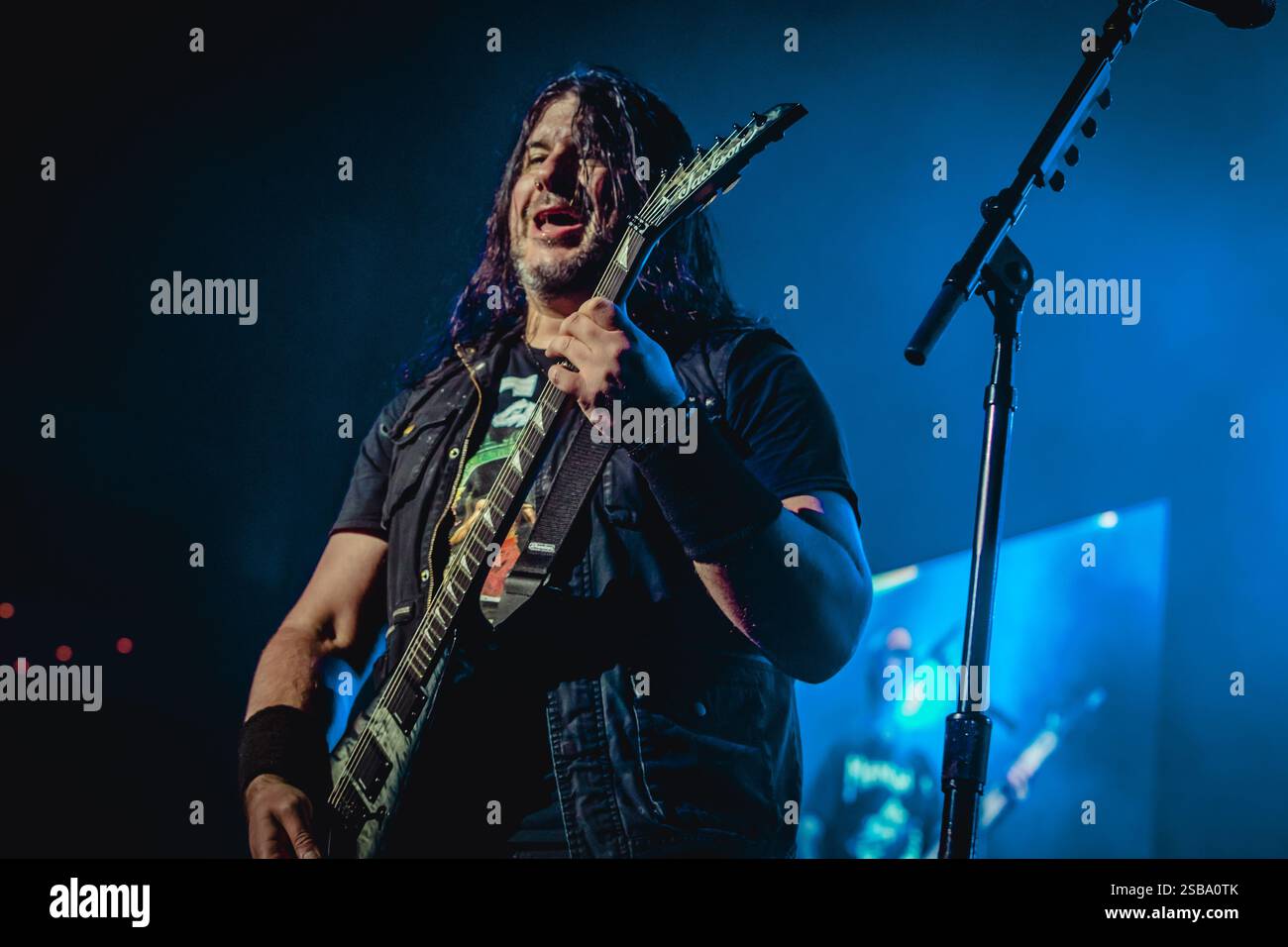 Corey Beaulieu of Trivium performs live at the O2 Arena in London, UK ...