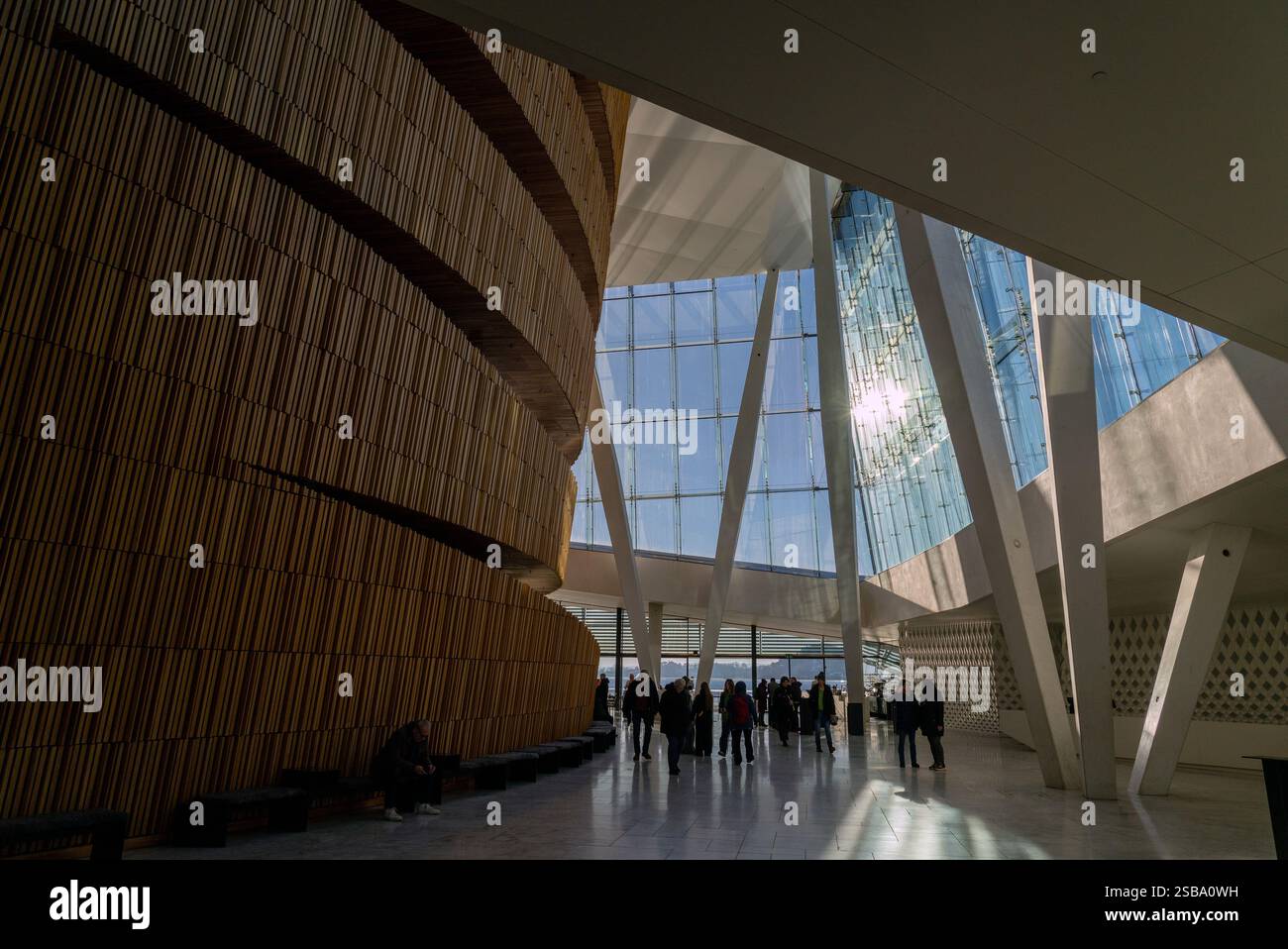 Oslo, Norway. 01st Feb, 2025. The foyer of the Oslo Opera House. Credit ...
