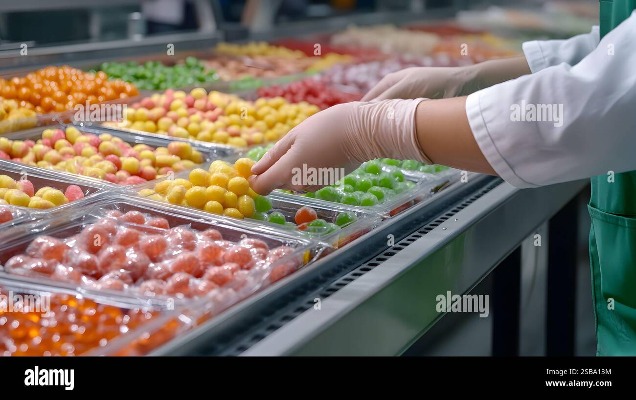 Food safety inspector closely examining the expiry dates,labeling Stock ...
