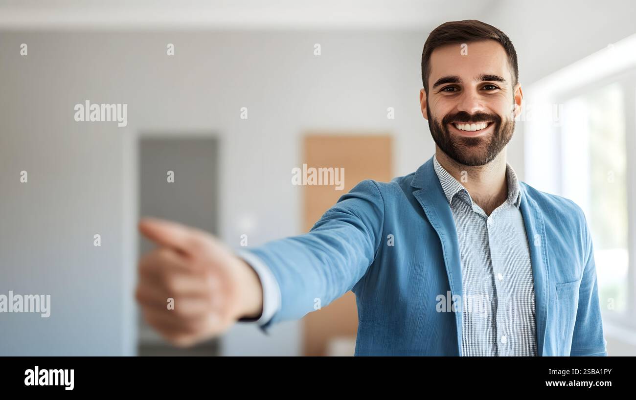 Experienced Real Estate Agent Presenting Tailored Upselling Techniques ...