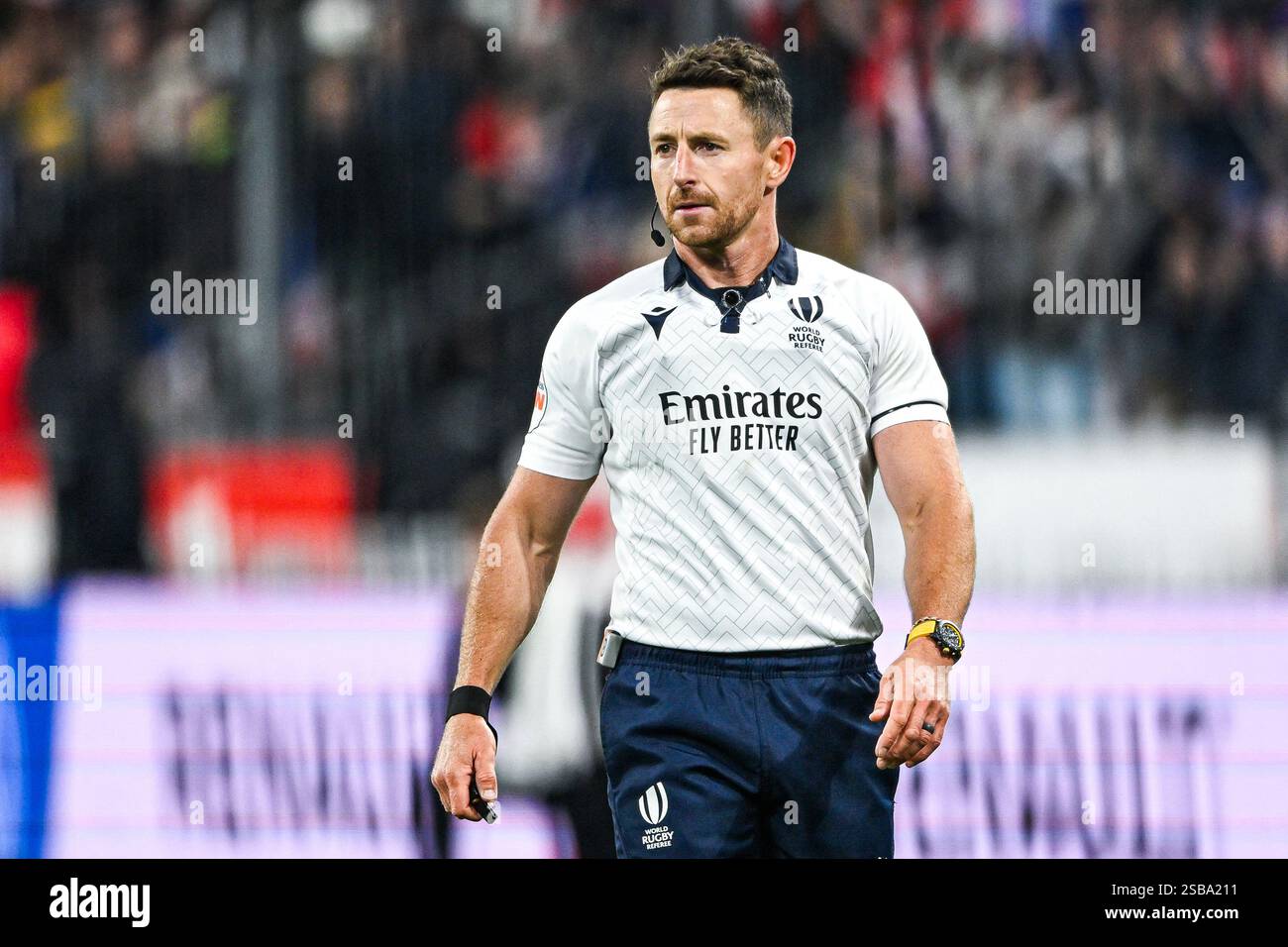 Paris, France. 31st Jan, 2025. Referee Luke Pearce during the 6 or Six ...