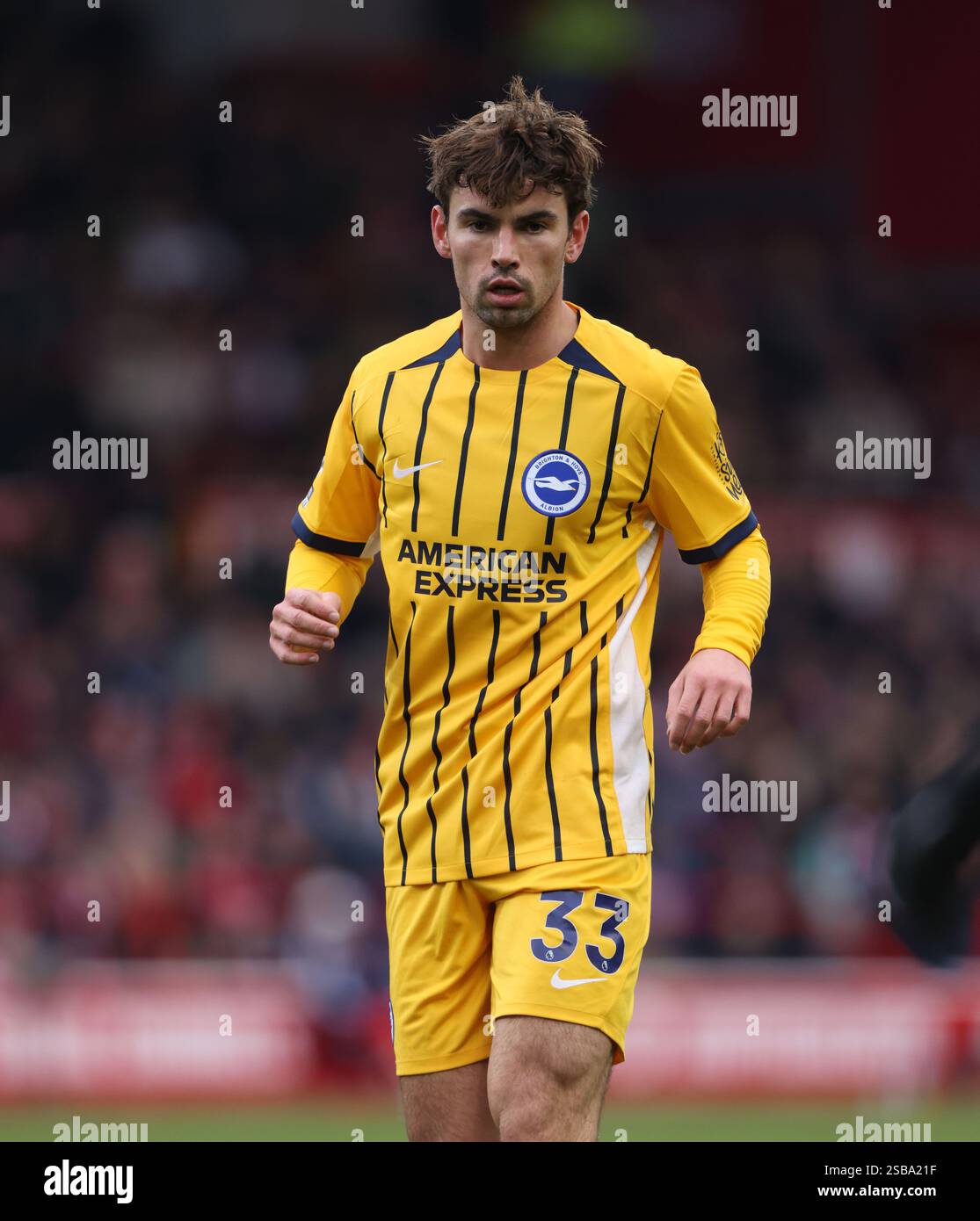 Matt O'Riley (B&HA) at the Nottingham Forest v Brighton & Hove Albion ...