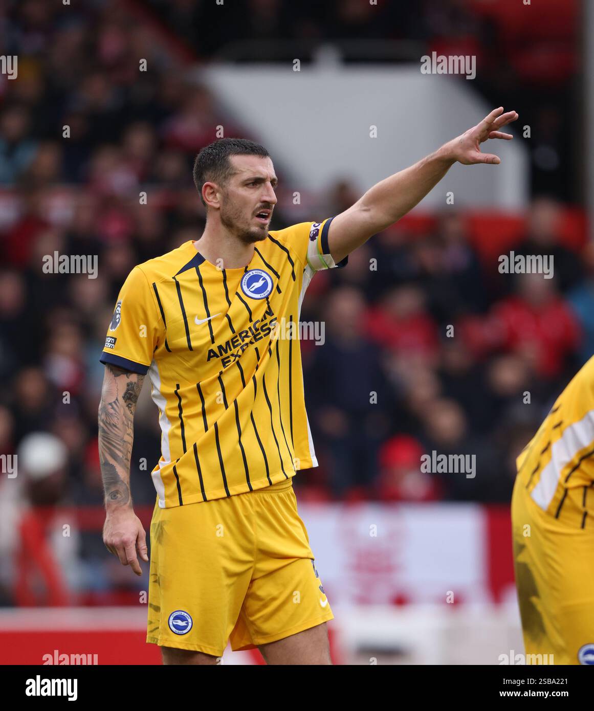 Lewis Dunk (B&HA) at the Nottingham Forest v Brighton & Hove Albion ...