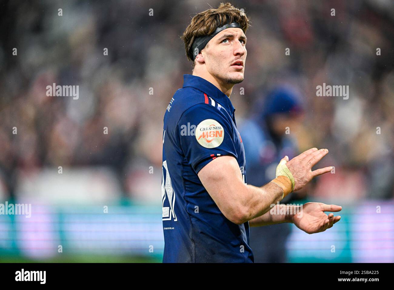 Paris, France. 01st Feb, 2025. Oscar Jegou during the 6 or Six Nations ...