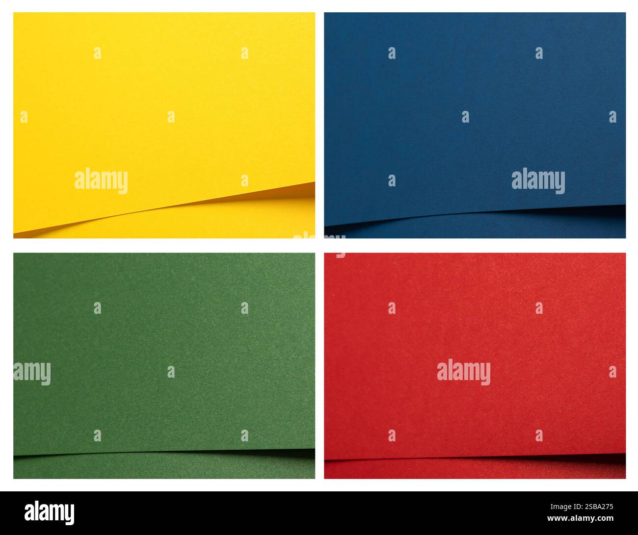 Colorful Paper Background Featuring Bold Overlapping Layers In Yellow Blue Red And Green