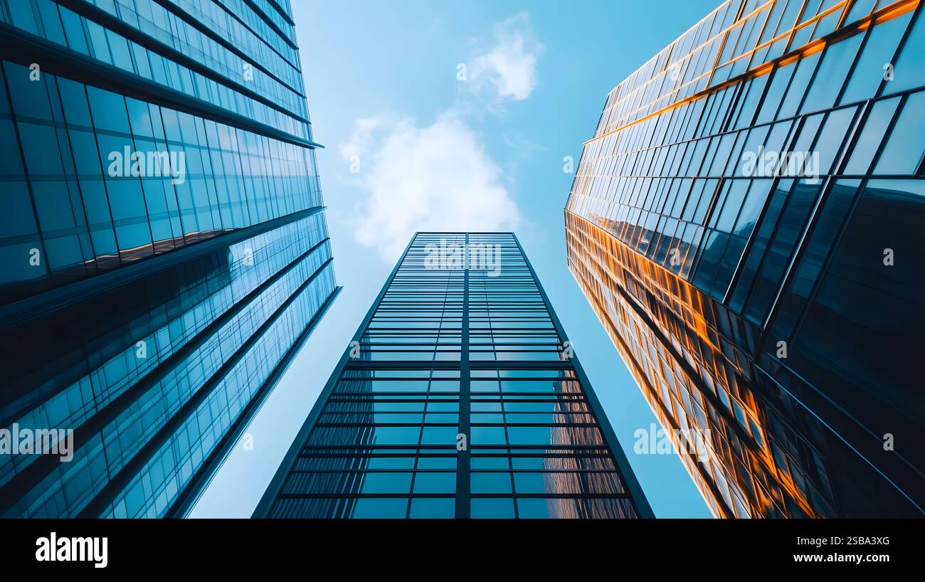 Integrated Corporate Architecture Showcasing Harmonious Financial ...