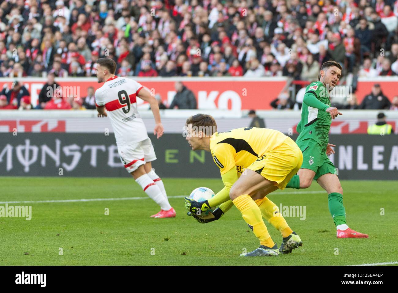 Moritz Nicolas (Borussia Moenchengladbach, #33) GER, VfB Stuttgart vs ...