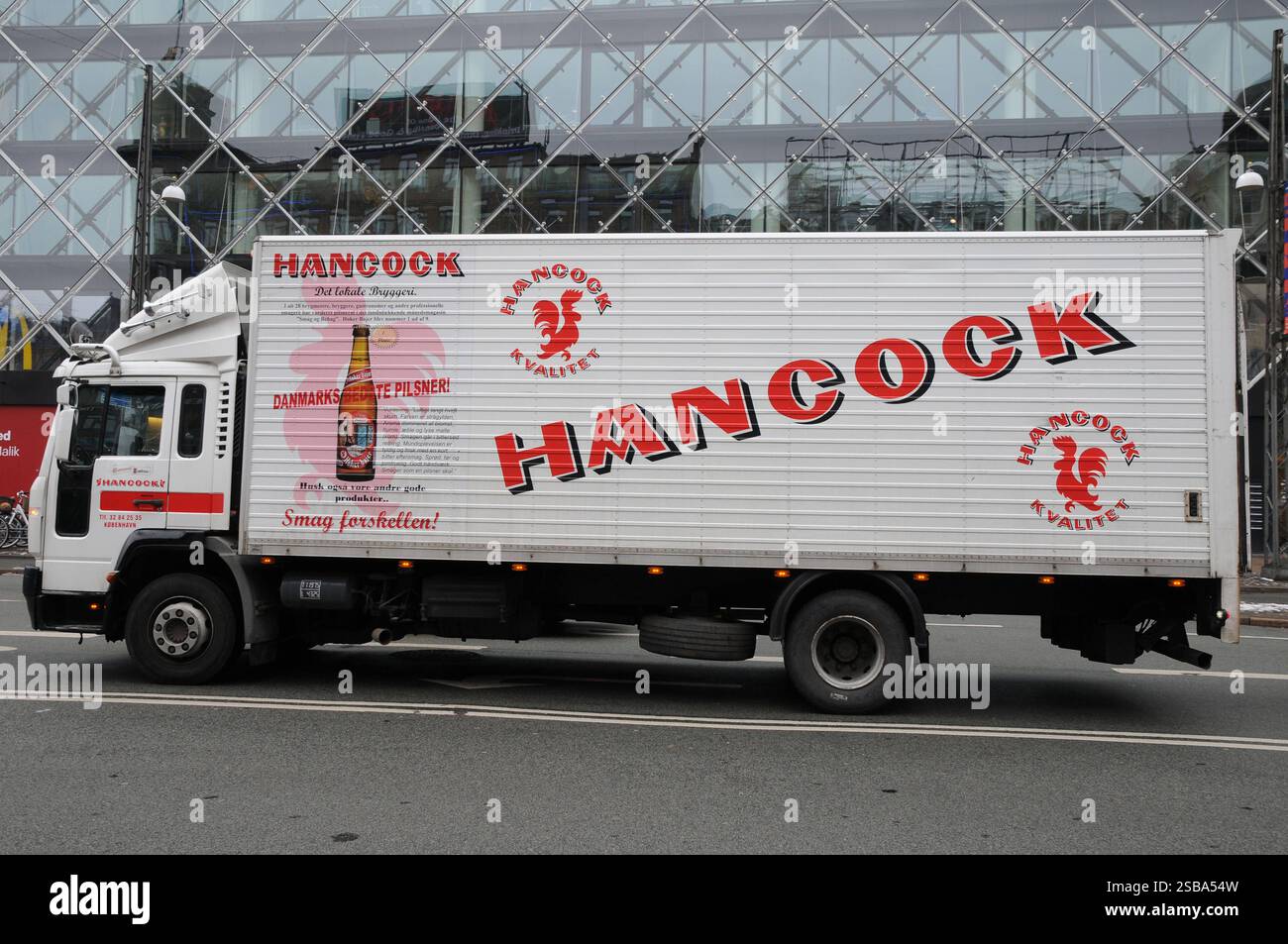Copenhagen/Denmark 21..March.2018 . Hancock beer delivery truck in ...