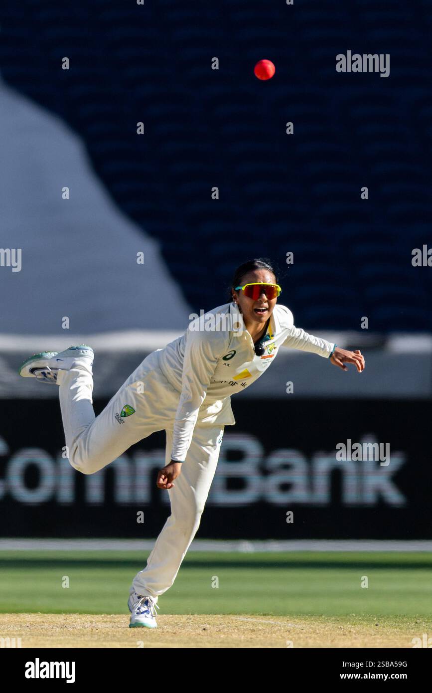 Melbourne, Australia, 1 February, 2025. Alana King of Australia bowls ...