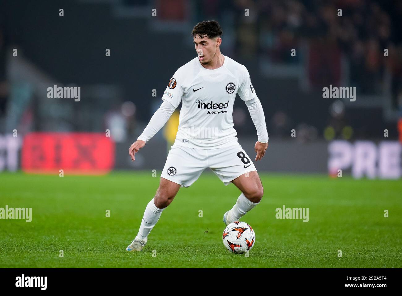Rome, Italy. 30th Jan, 2025. Fares Chaibi of Eintracht Frankfurt during ...