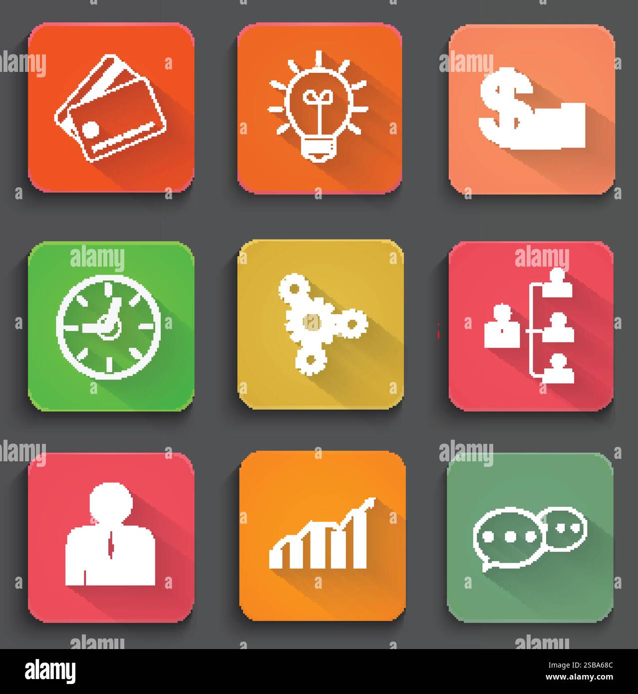 Modern business ui devices Stock Vector Images - Alamy