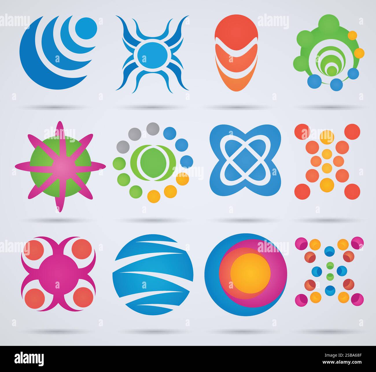 Set logo icons abstract Stock Vector Images - Alamy