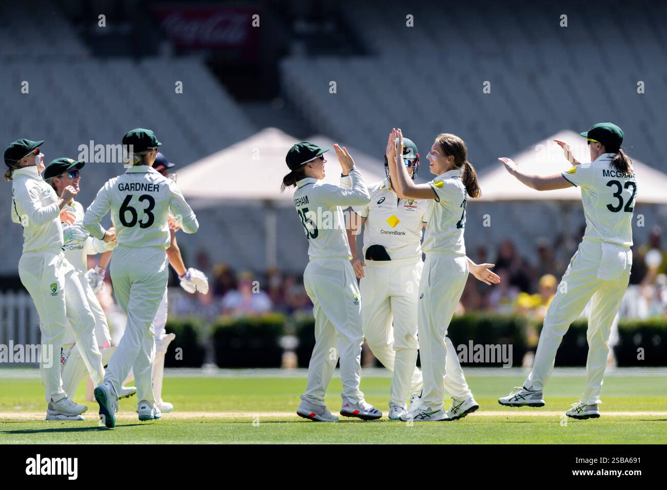 MELBOURNE, AUSTRALIA - FEBRUARY 01: Darcie Brown of Australia is ...