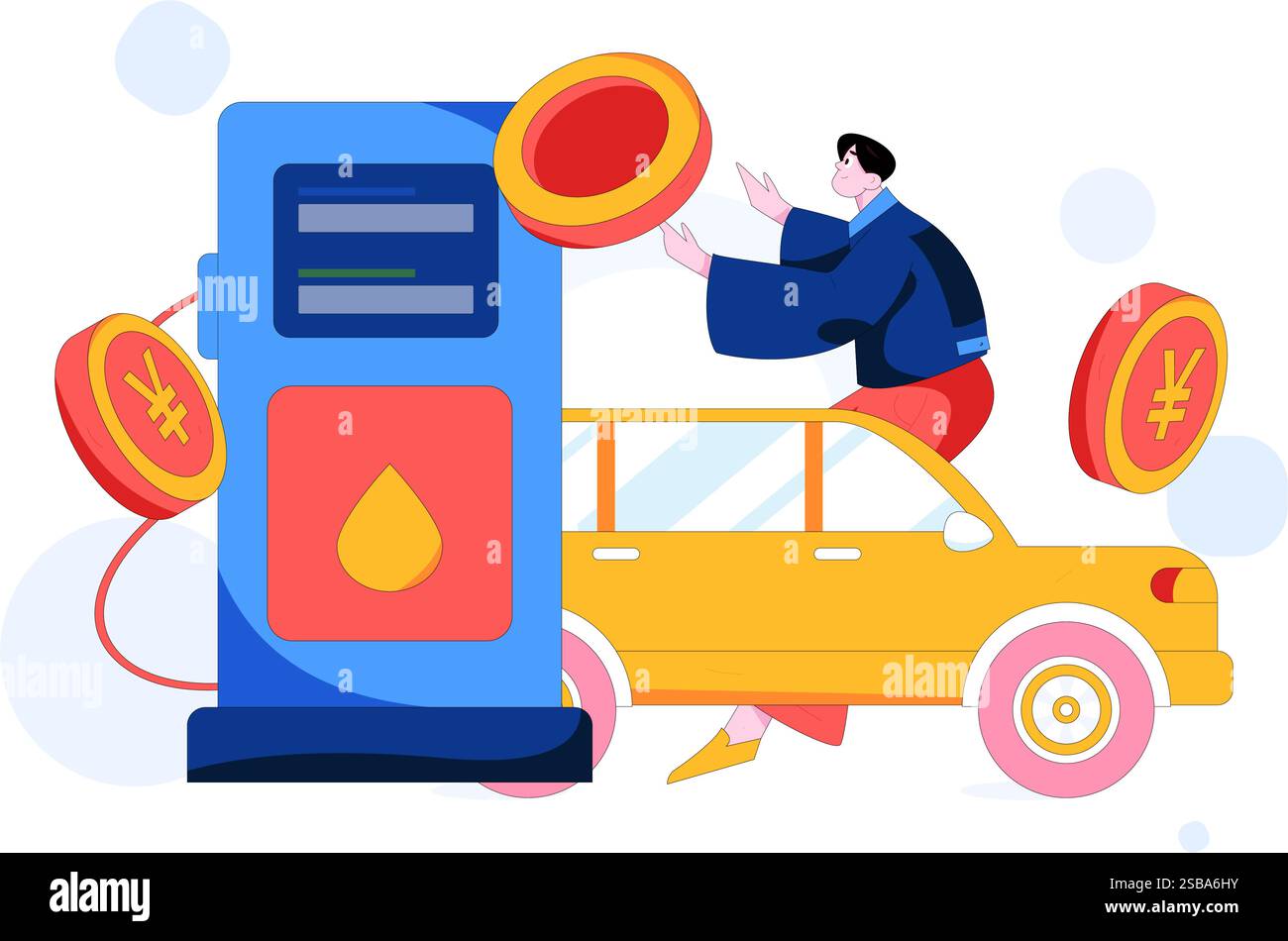 Vector Internet operation hand-drawn illustration of people getting ...