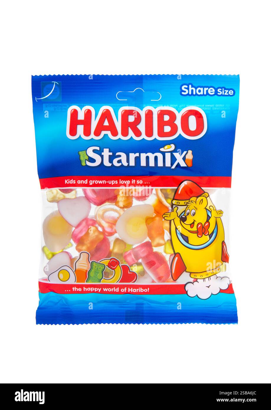 LONDON, UK - DECEMBER 19, 2024: Haribo Starmix colorful jelly gummies ...