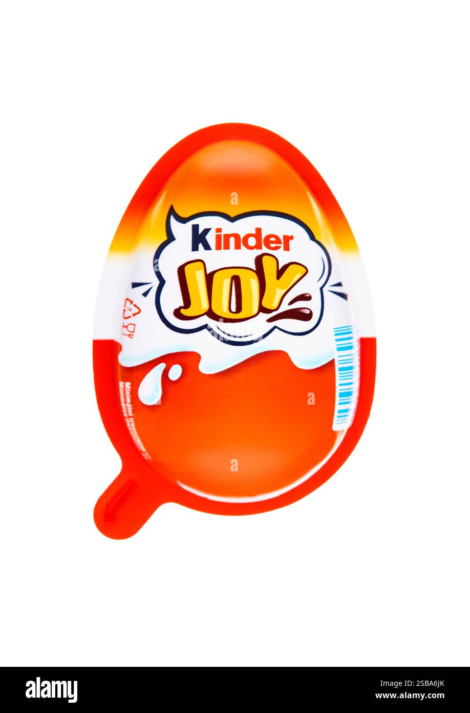 LONDON, UK - DECEMBER 30, 2024: Kinder original milk chocolate egg with ...