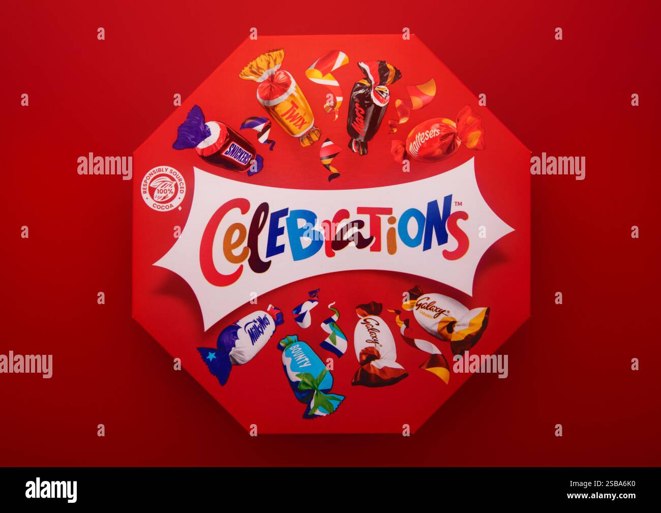 LONDON, UK - JANUARY 30, 2025: Gift box of Celebrations mix chocolate ...