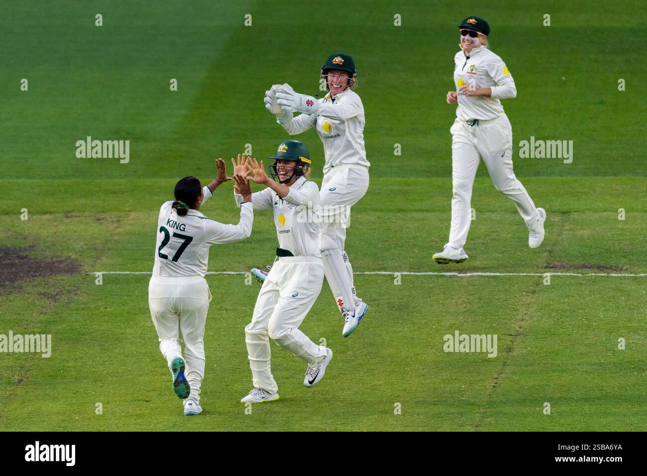 MELBOURNE, AUSTRALIA - FEBRUARY 01: Alana King of Australia celebrates ...