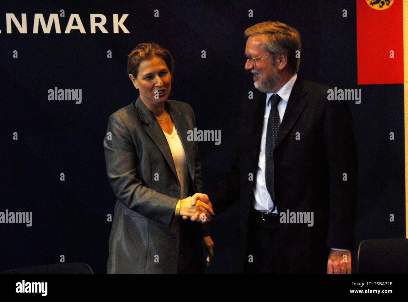 Israeli foreign minister Tzipi Lini visits danish foreign minister Per ...