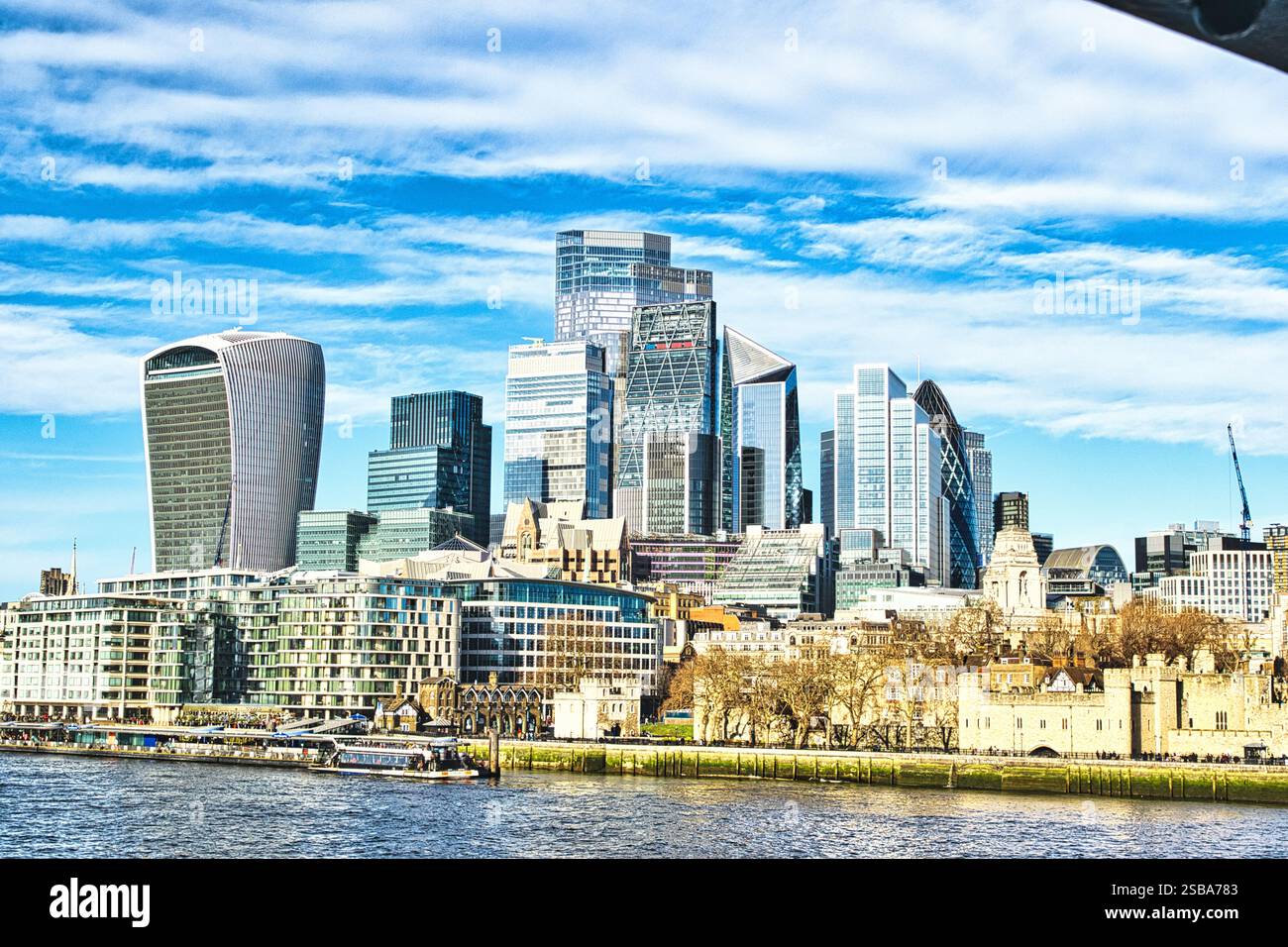 London's cityscape features modern skyscrapers, including the Walkie ...