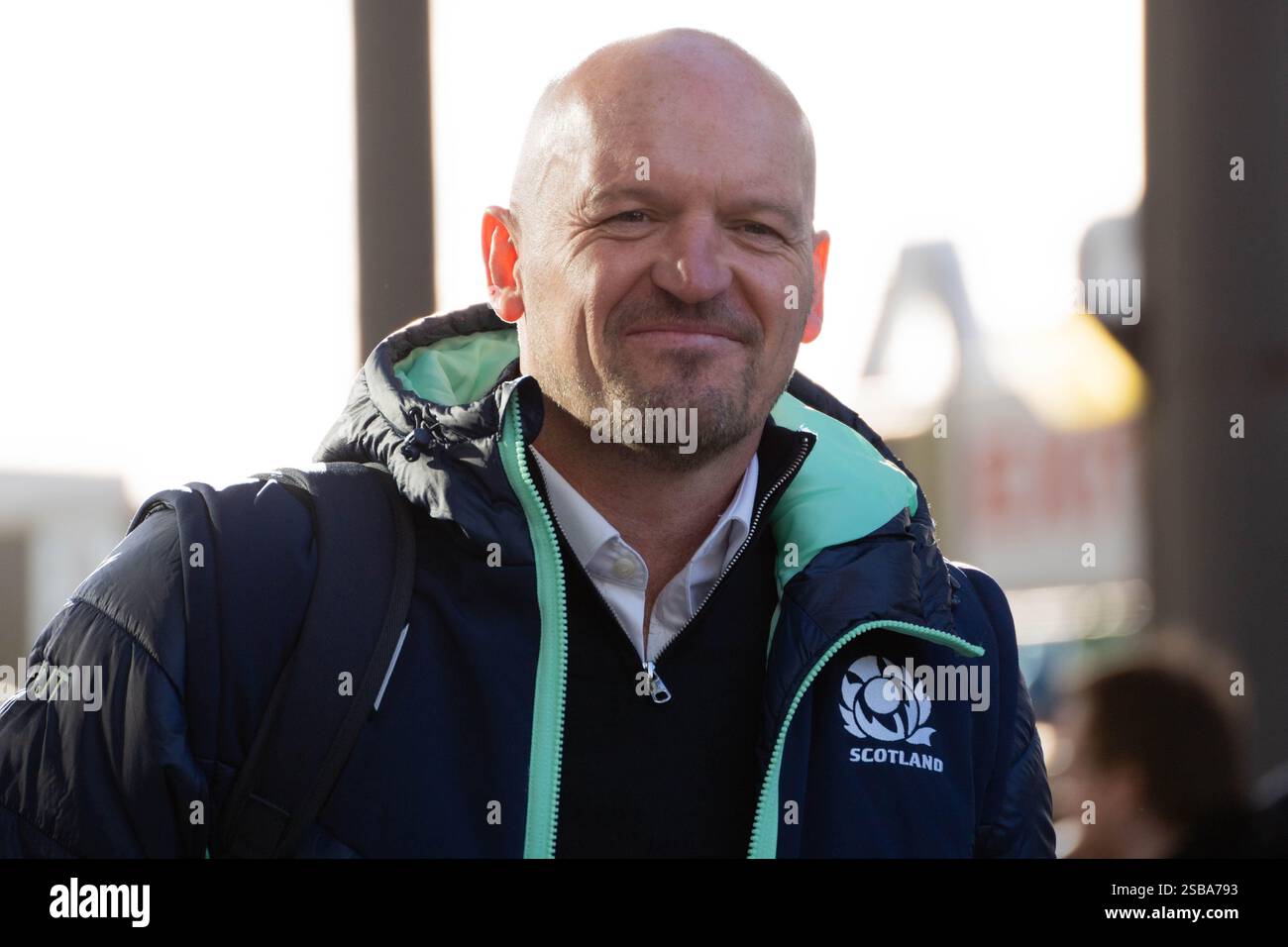 Edinburgh, UK. 1st Feb, 2024. Gregor Townsend in action during the ...