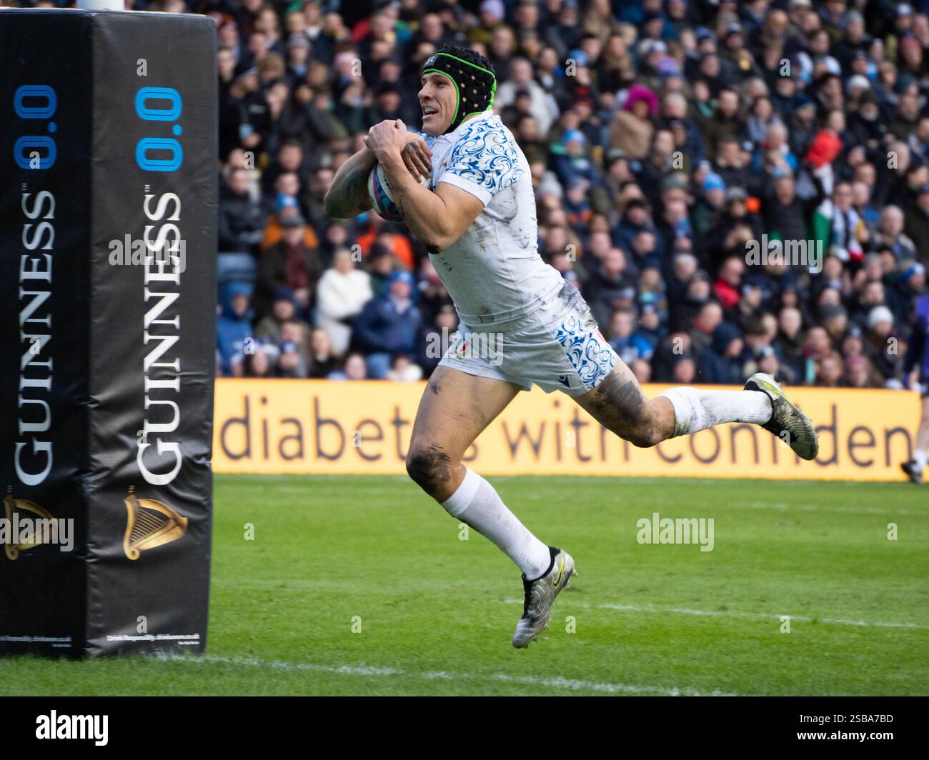 Edinburgh, UK. 1st Feb, 2024. 13. Juan Ignacio Brex in action during ...