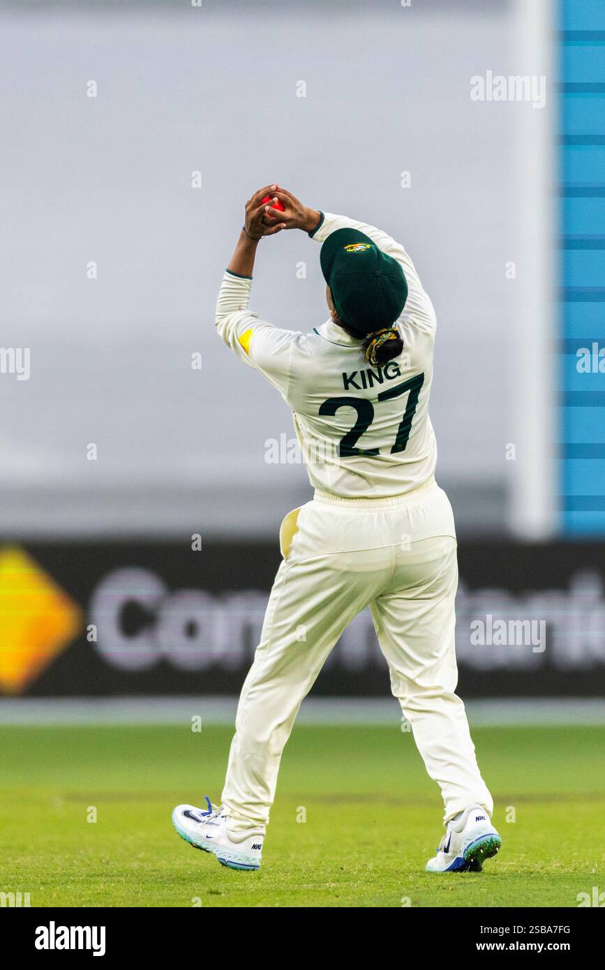 MELBOURNE, AUSTRALIA - FEBRUARY 01: Alana King of Australia takes a ...