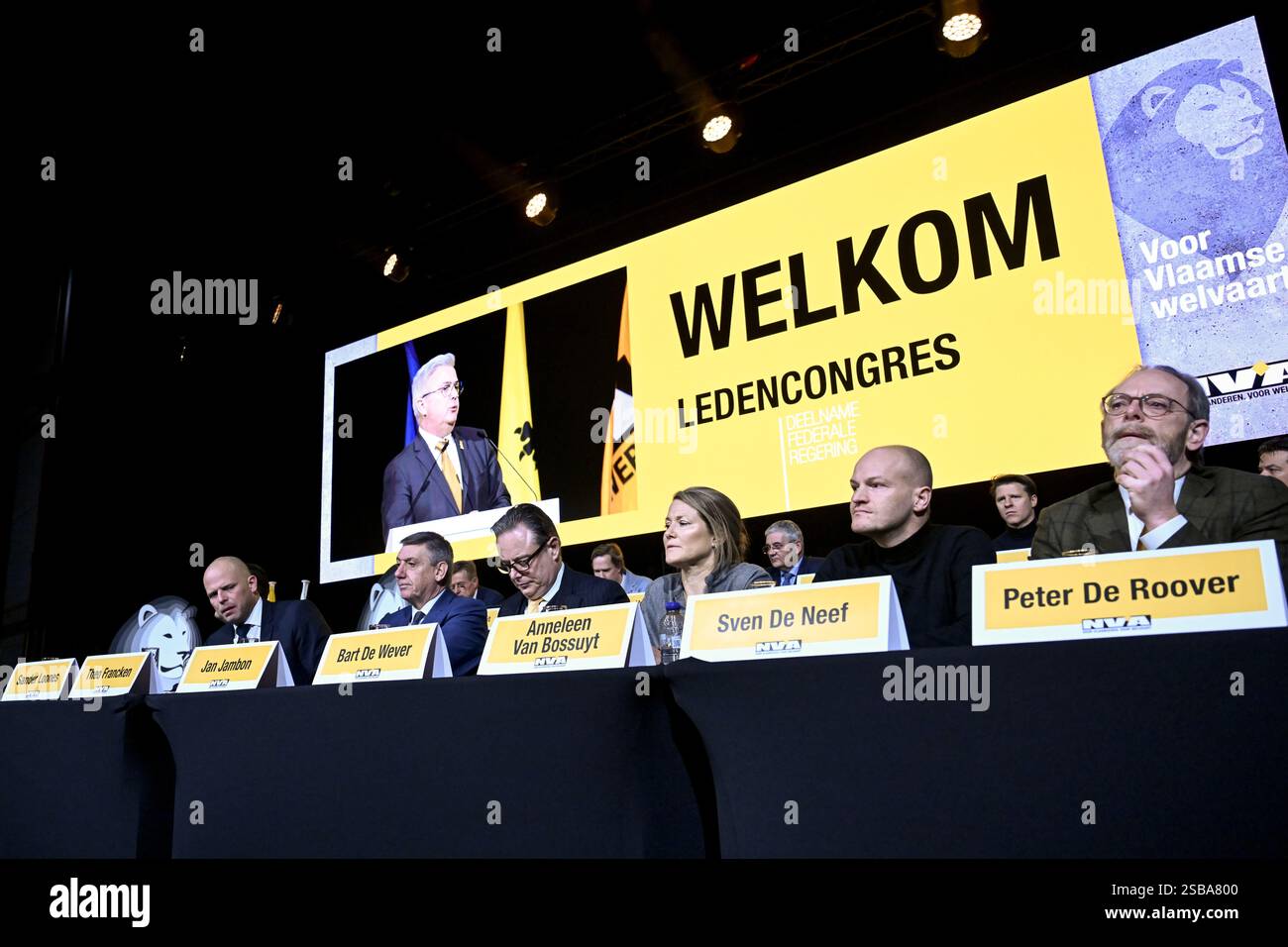 Antwerp, Belgium. 02nd Feb, 2025. N-VA's Theo Francken, N-VA's Jan ...