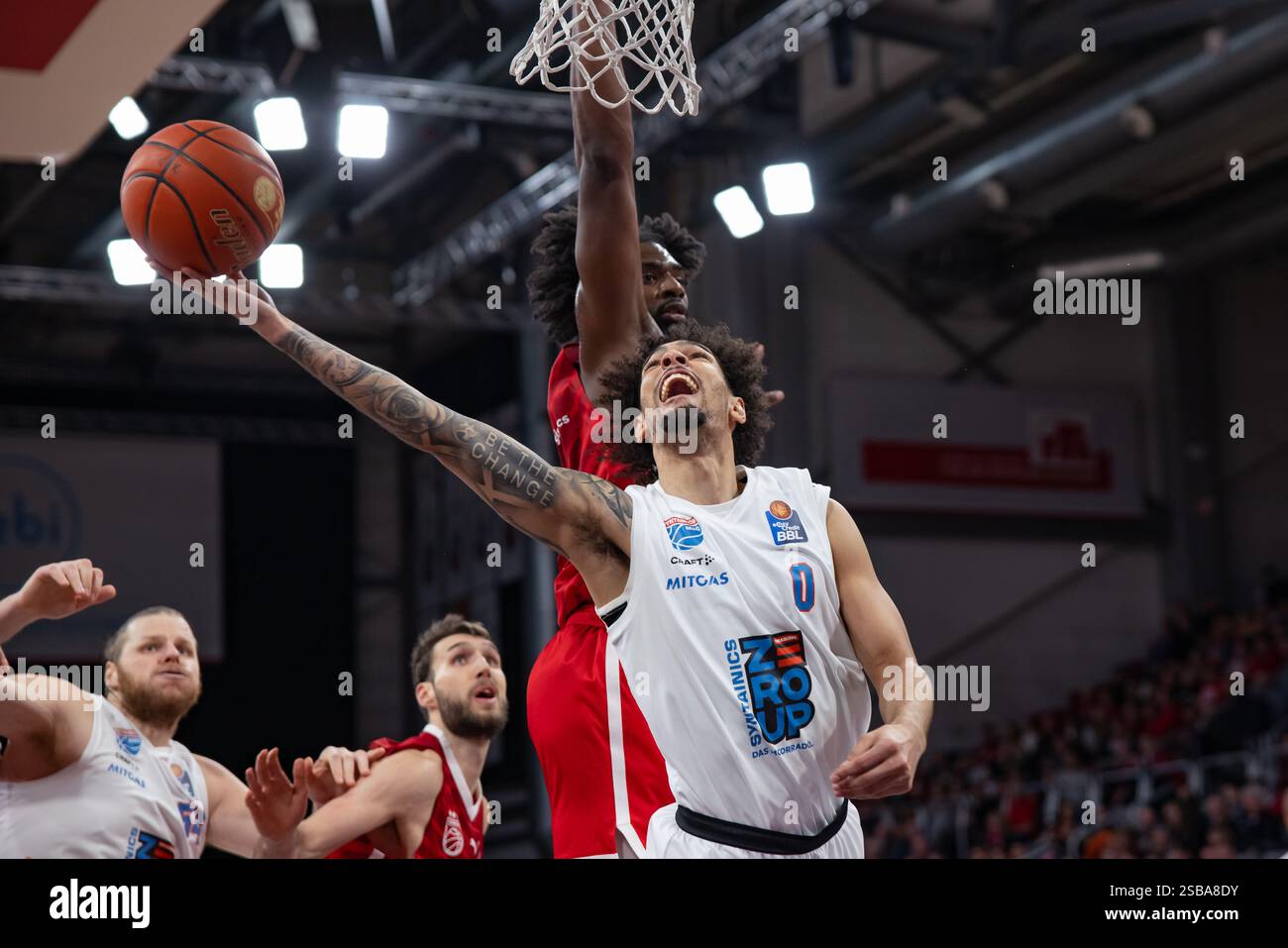 01 February 2025, Bavaria, Bamberg: Basketball, Bundesliga, Main Round ...