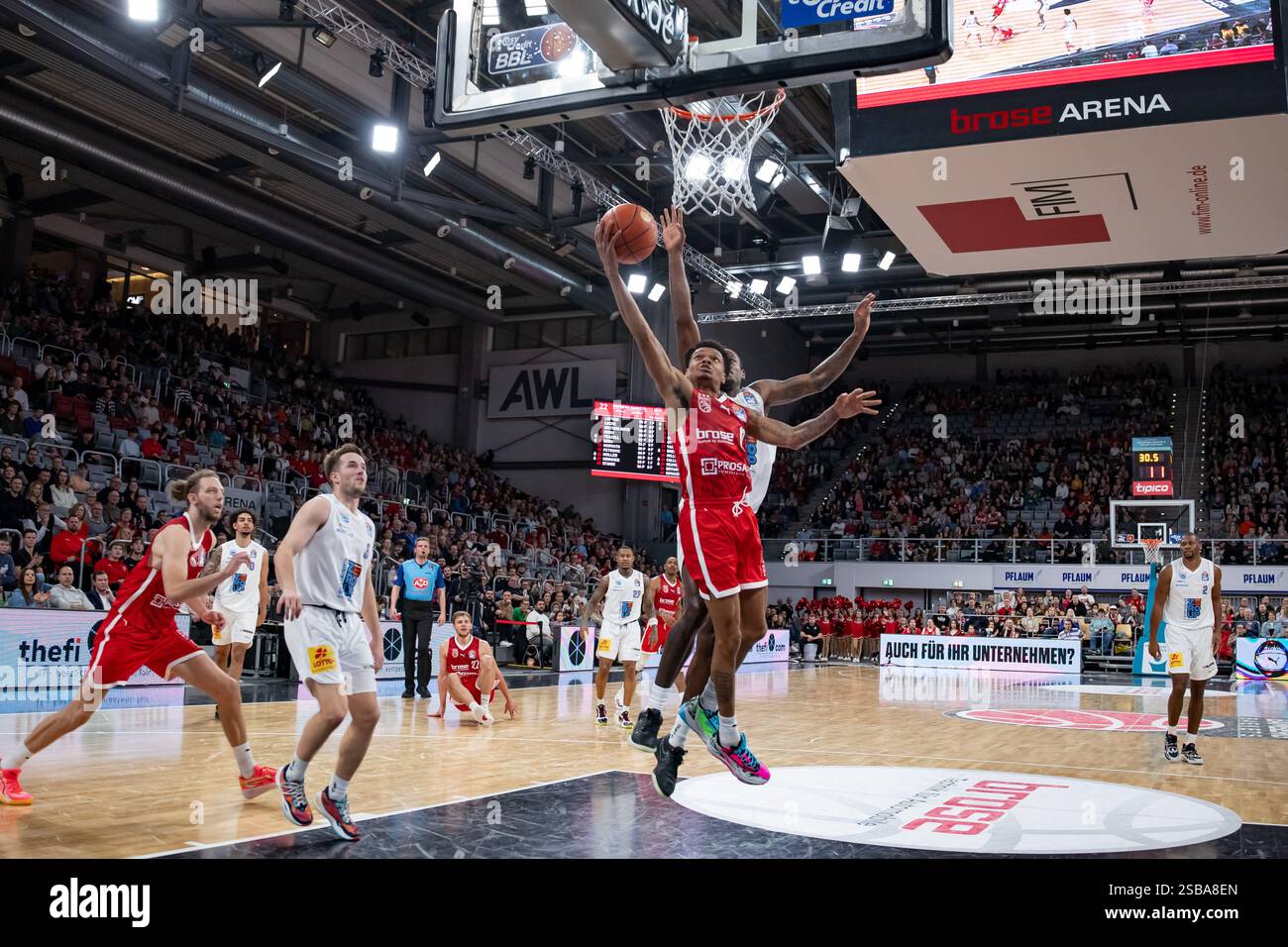 01 February 2025, Bavaria, Bamberg: Basketball, German Basketball ...