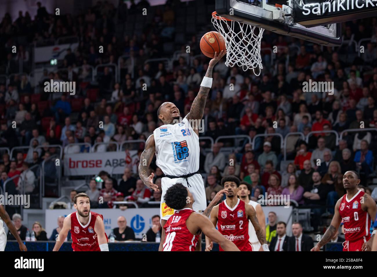 Bamberg, Germany. 01st Feb, 2025. Basketball, Bundesliga, Main Round ...