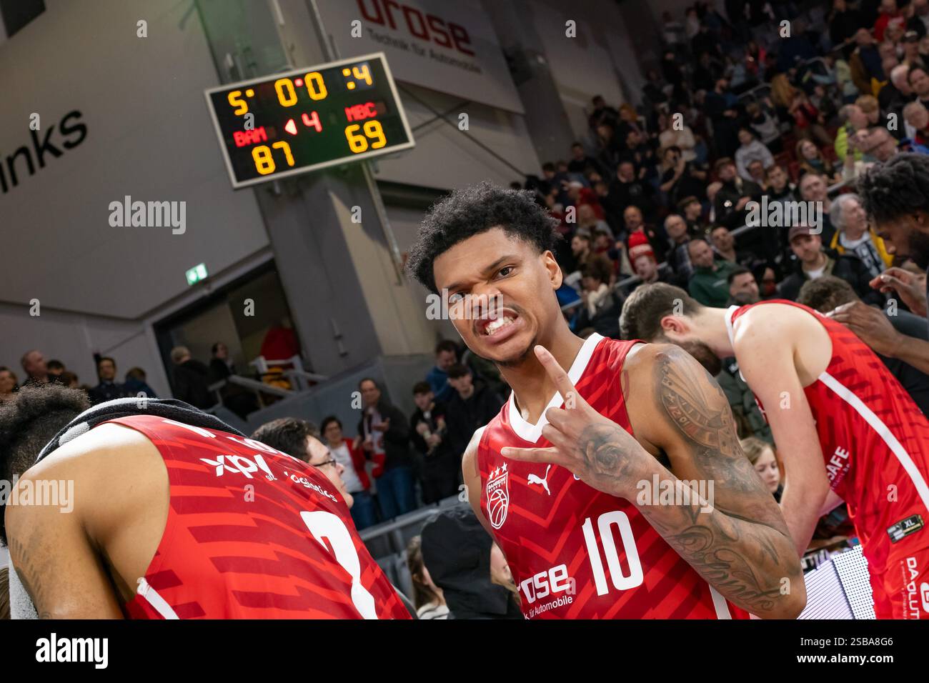 Bamberg, Germany. 01st Feb, 2025. Basketball, German league, Main round ...