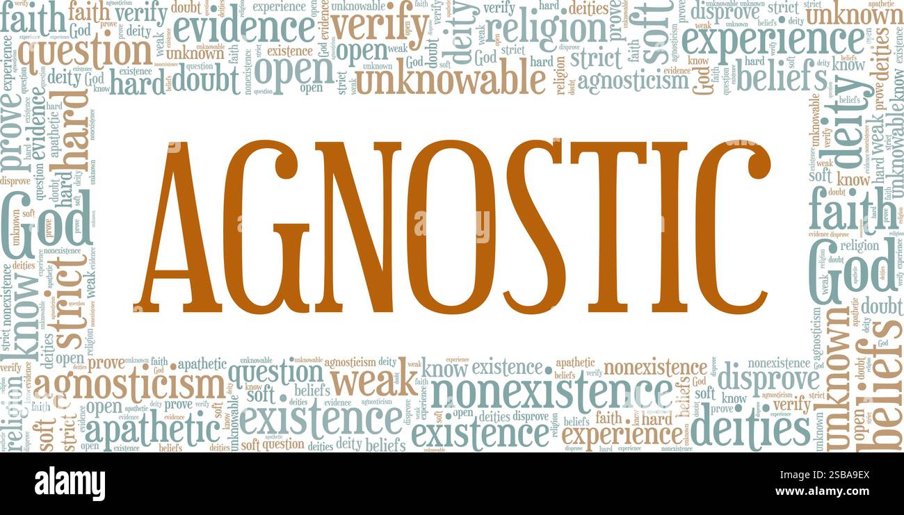 Agnostic Word Cloud Conceptual Design Isolated On White Background Stock Vector Image And Art Alamy