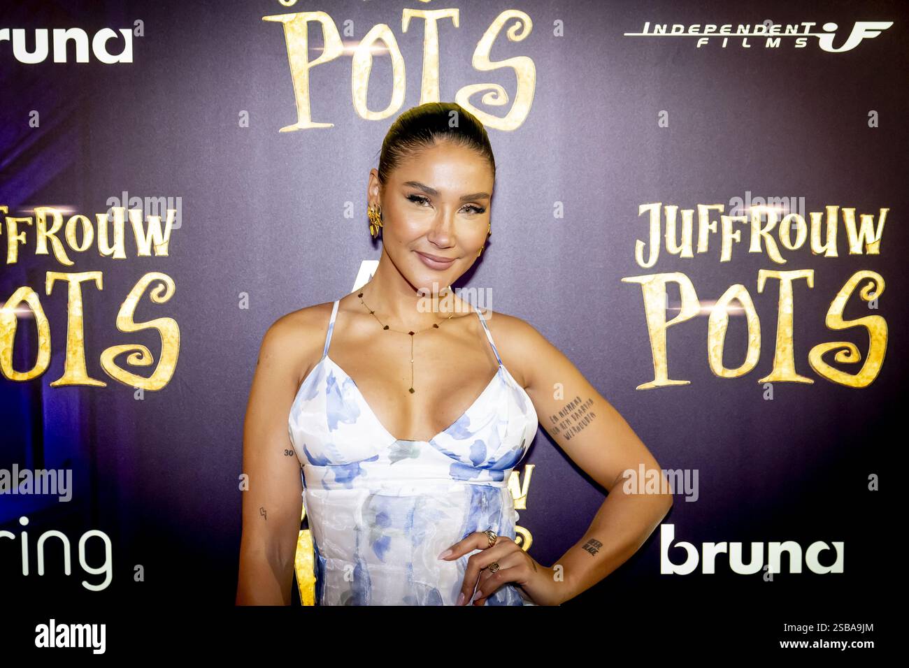 AMSTERDAM - Janice Blok on the red carpet prior to the premiere of ...