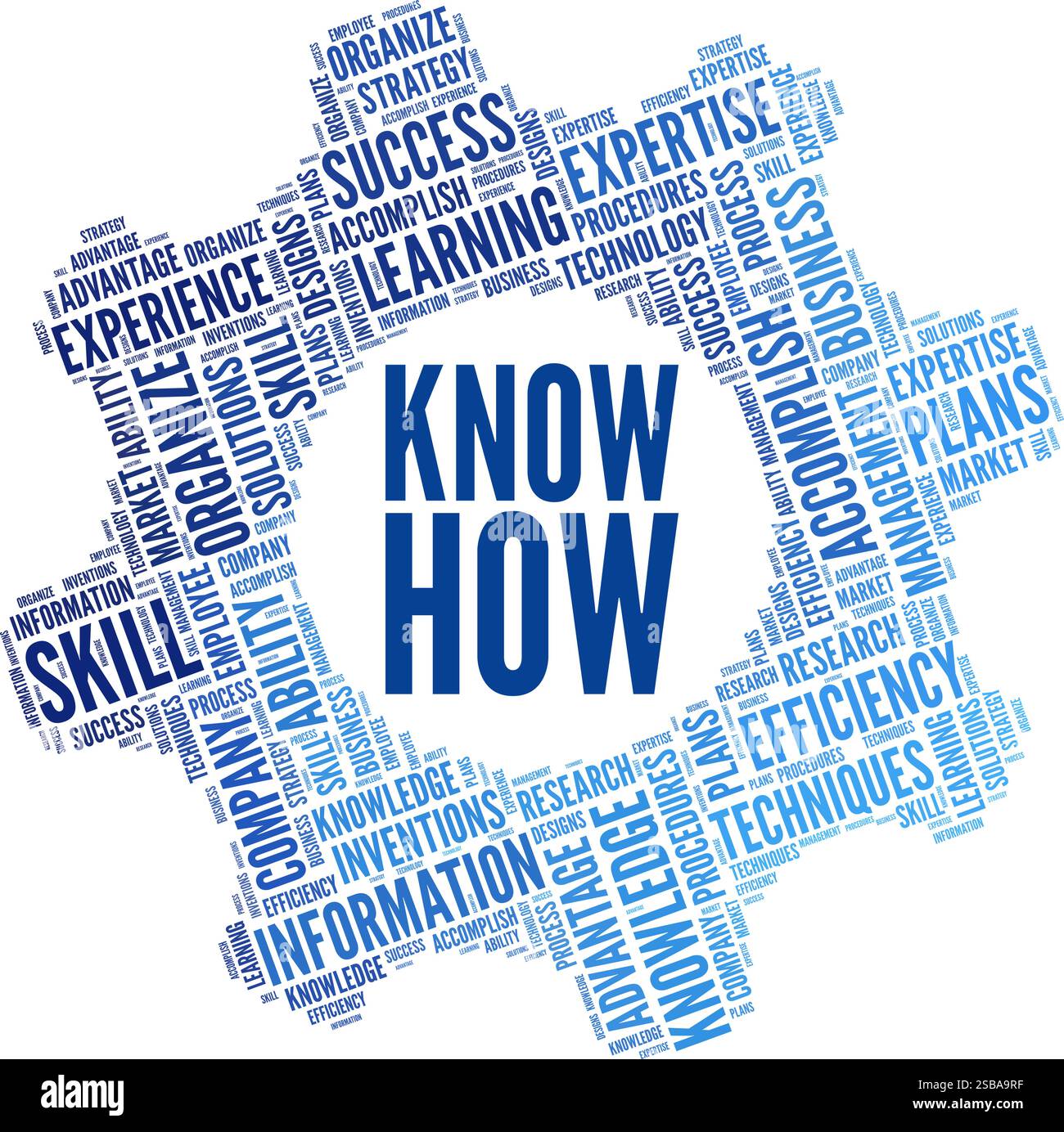 Know How word cloud conceptual design isolated on white background ...