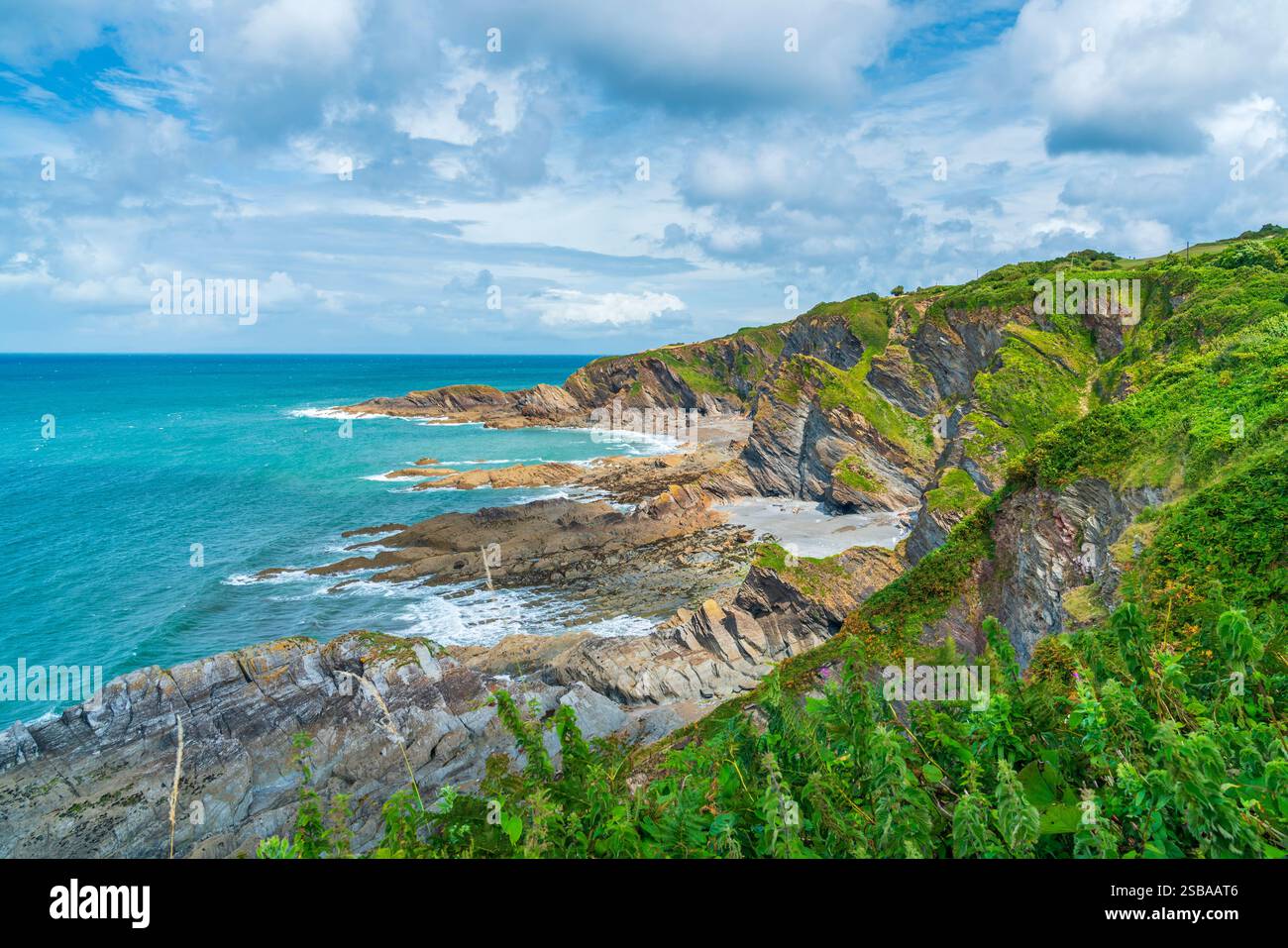 Hele Bay, Ilfracombe, Devon, England, United Kingdom, Europe Stock ...