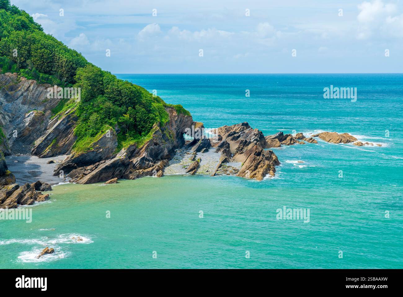 Hele Bay, Ilfracombe, Devon, England, United Kingdom, Europe Stock ...