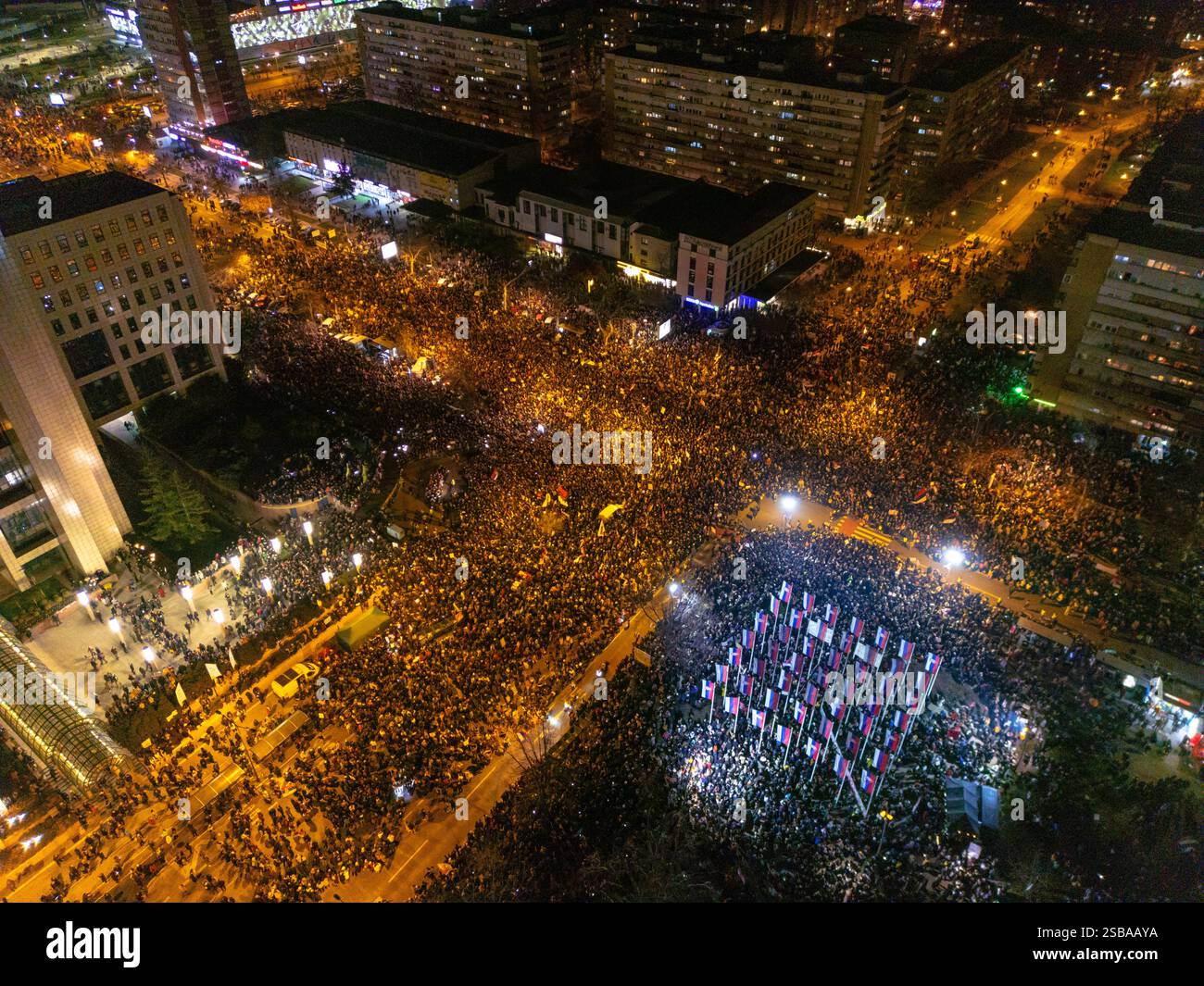 Novi Sad, Serbia. 24 hour Students protest against the governement ...