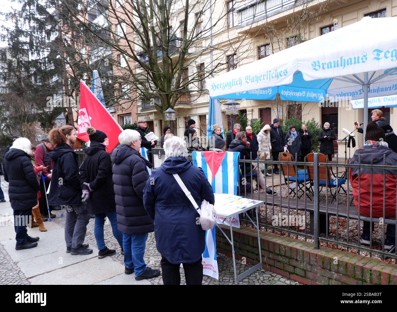 Anti-fascists commemorate Otto Grüneberg who was knifed on the street ...