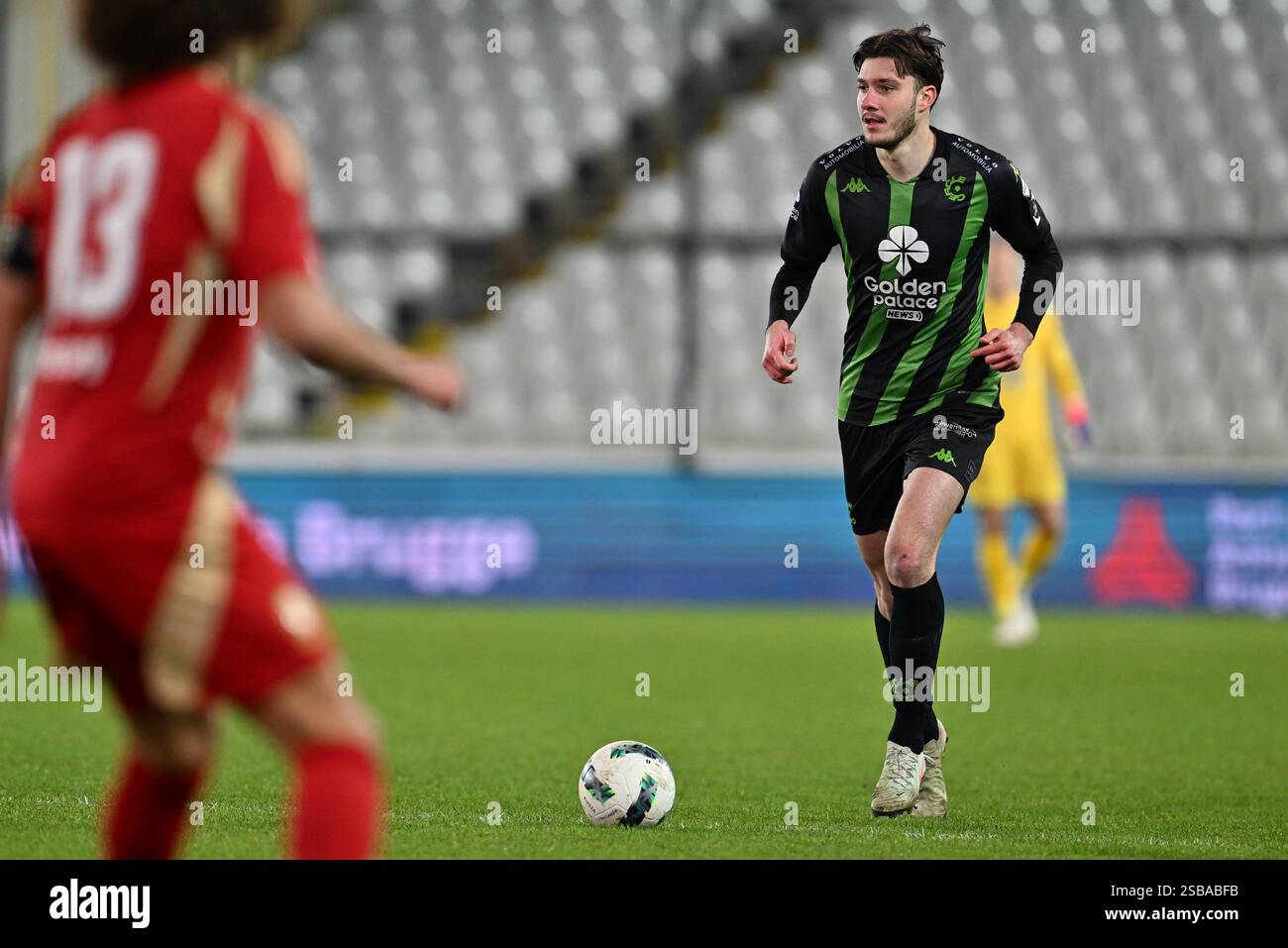 Brugge, Belgium. 01st Feb, 2025. Edgaras Utkus (3) of Cercle pictured ...