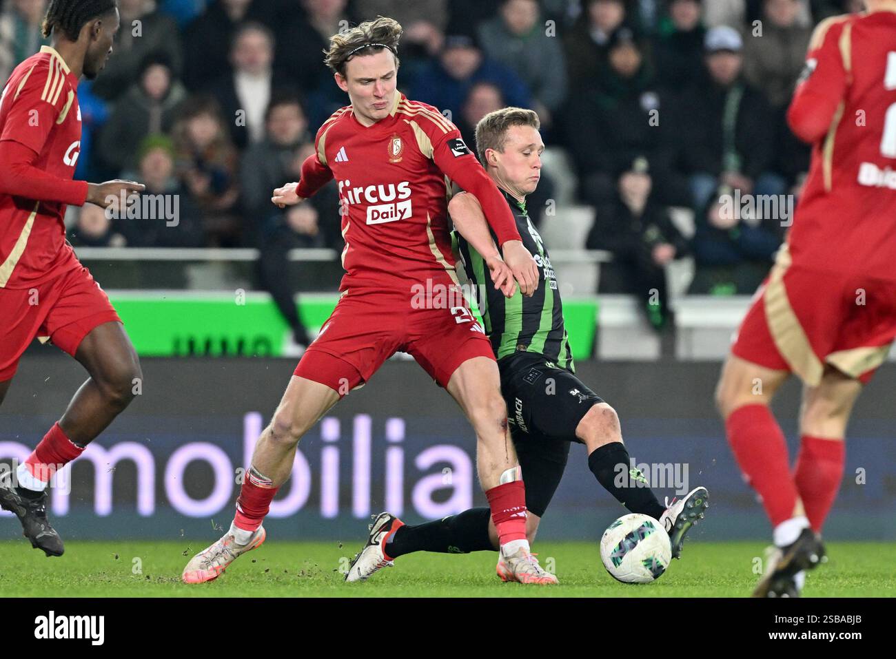 Brugge, Belgium. 01st Feb, 2025. Ibe Hautekiet (25) of Standard ...