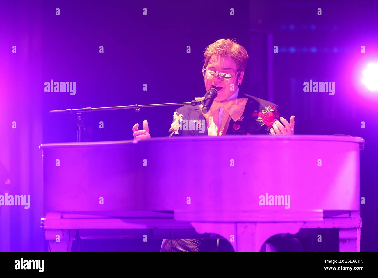 The Rocket Man a tribute to Sir Elton John. Jimmy Love is Elton John in ...