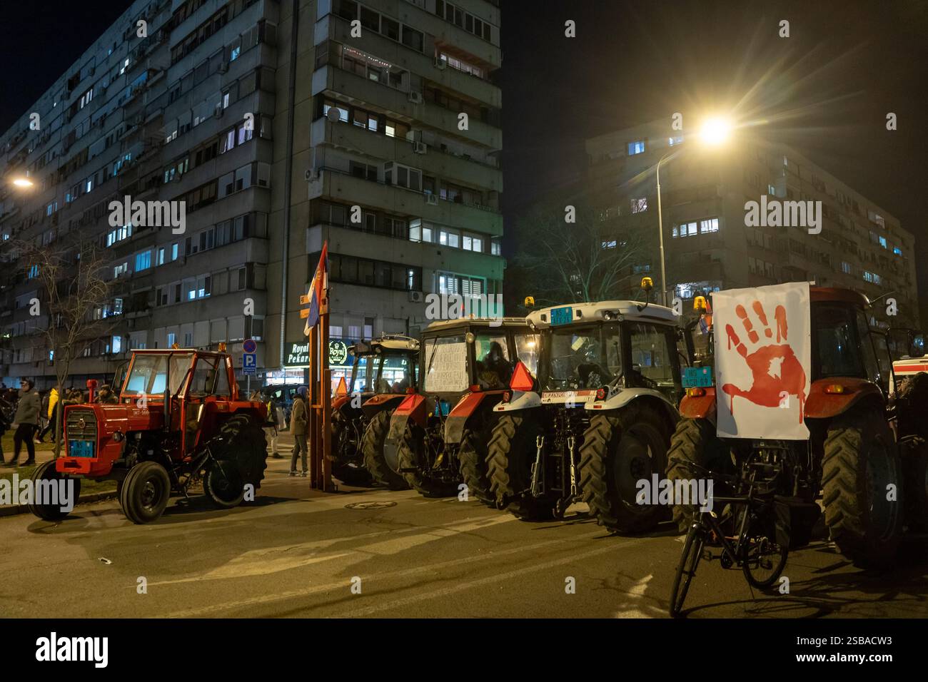 Novi Sad, Serbia. 24 hour Students protest against the governement ...
