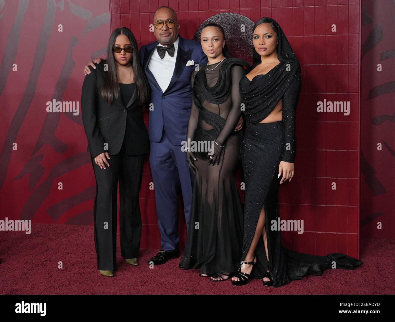 Los Angeles, USA. 01st Feb, 2025. Kenya Barris and Daughters arrives at ...