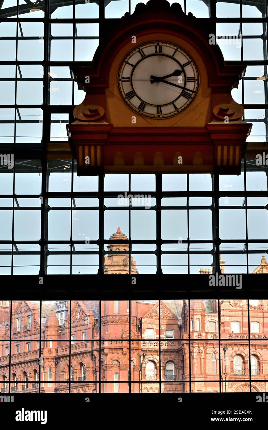 Around the UK - Station clock inside Manchester Central Convention ...