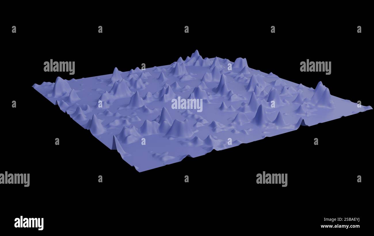 Map landscape mountains 3d render Stock Photo - Alamy