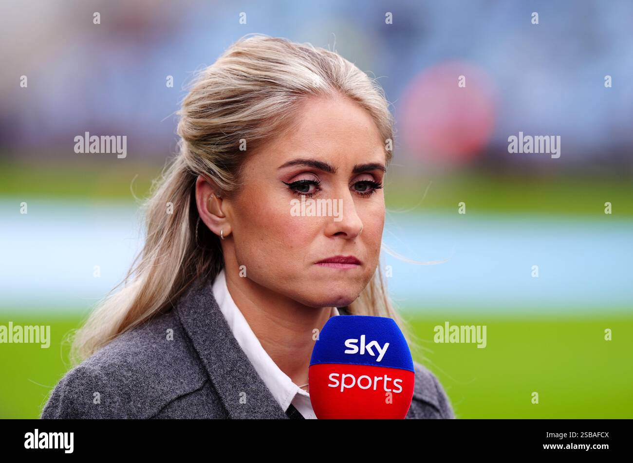 Steph Houghton working for Sky Sports during the Barclays Women's Super ...